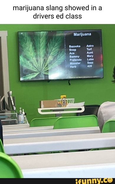 Marijuana slang showed in a drivers ed class Marijuana Bazooka Astro ...
