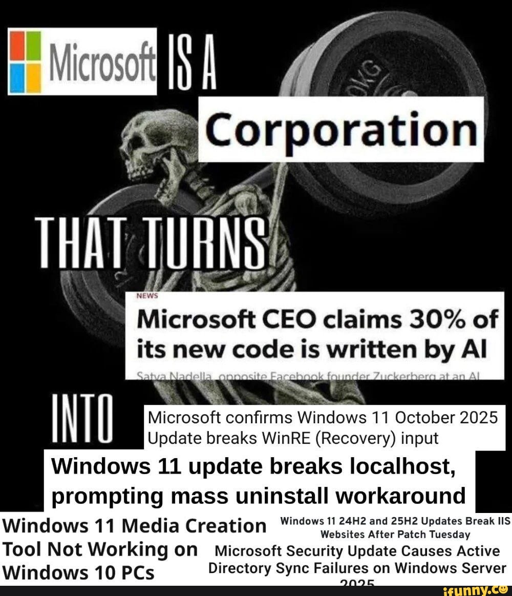 AS Corporation Microsoft CEO claims 30% of its new code is written by Al am Microsoft confirms ...