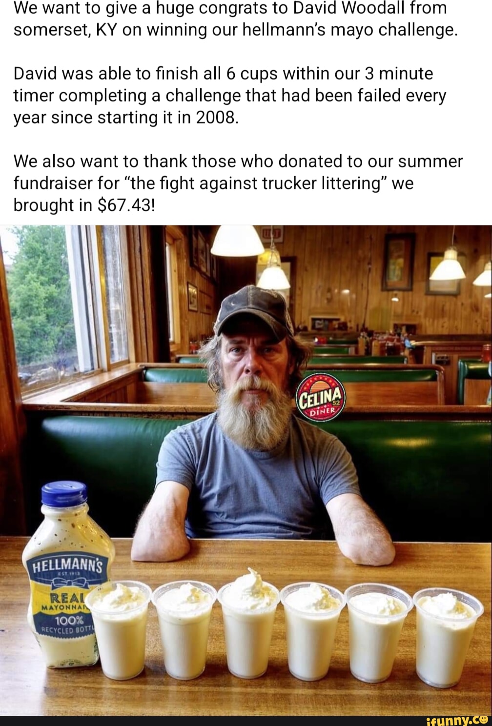 We want to give a huge congrats to David Woodall from somerset, KY on ...