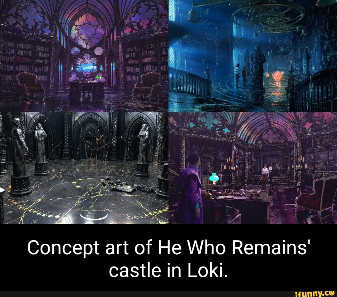 Le A Concept art of He Who Remains' castle in Loki. - iFunny