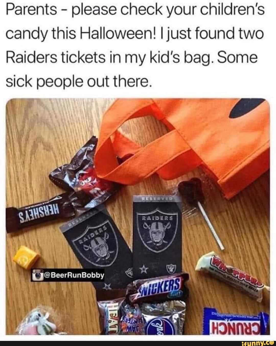 Parents - please check your children’s candy this Halloween! Ijust ...