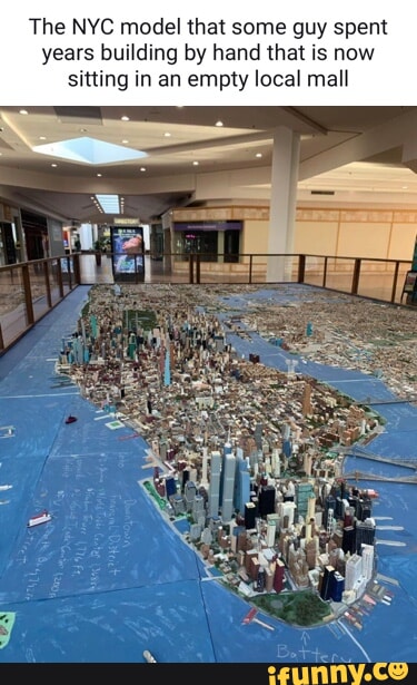 The NYC model that some guy spent years building by hand that is now ...