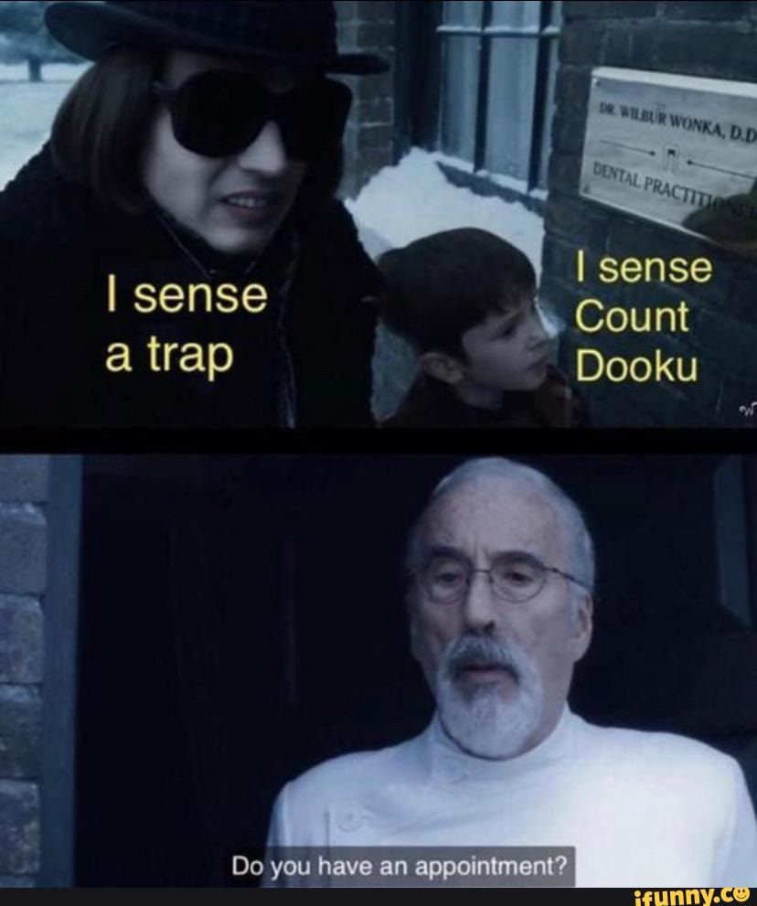 Sense I sense Count a trap Dooku var havea an - iFunny