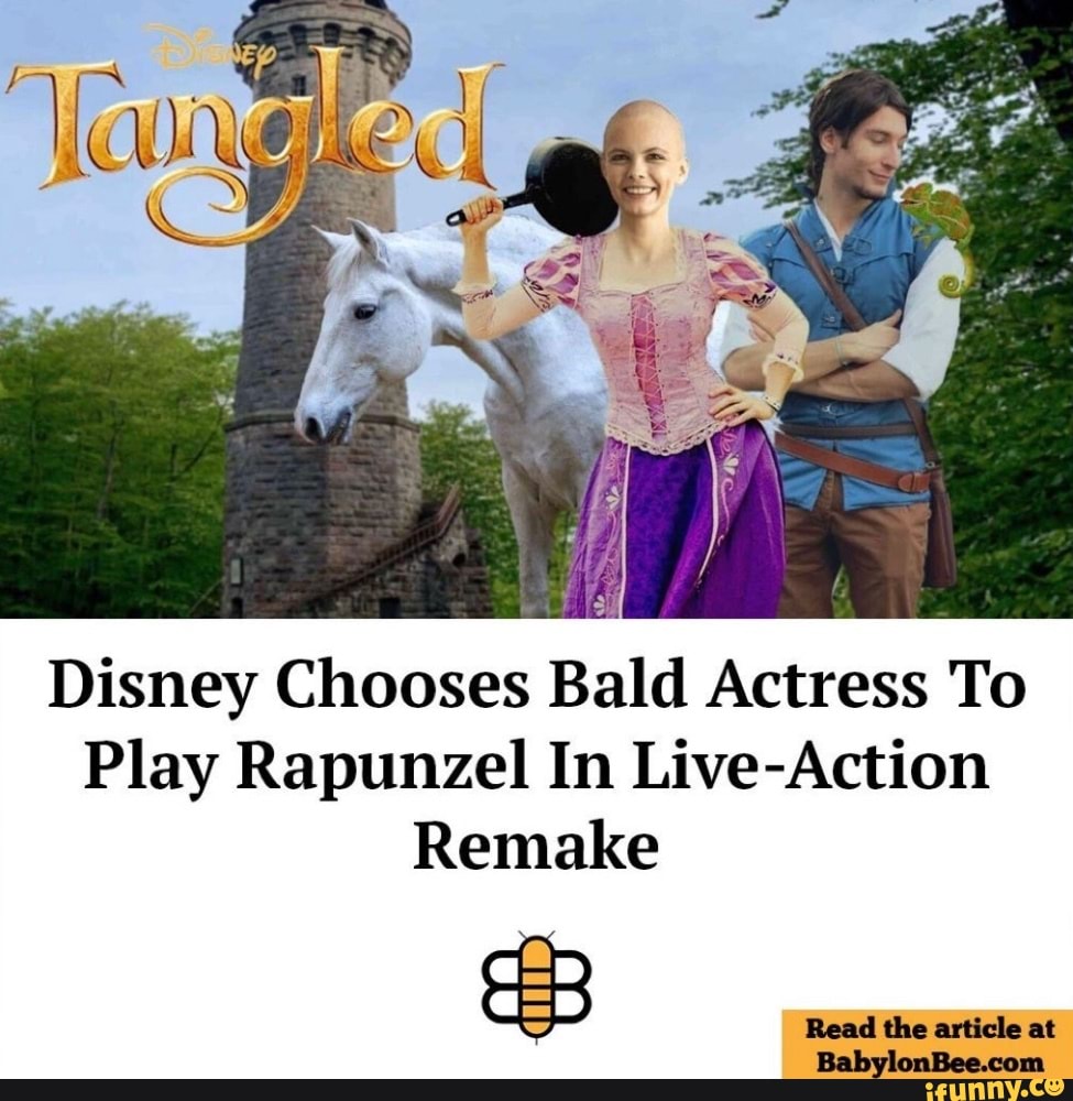 Disney Chooses Bald Actress To Play Rapunzel In Live-Action Remake Read ...