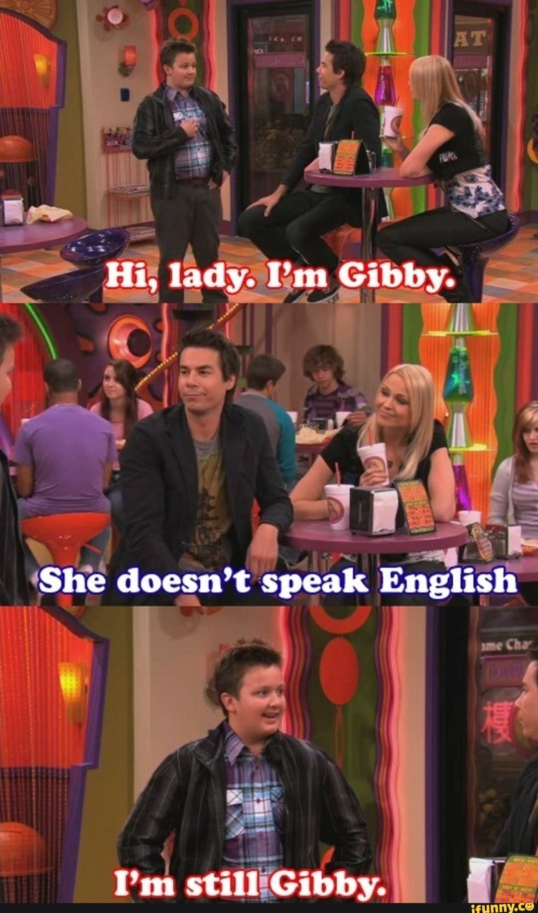 Hi, lady. 'im Gibby. She doesn't speak English I'm stall Gibby. - iFunny