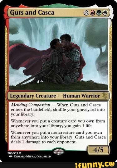 Guts and Legendary Creature - Human Warrior 'Mending Compassion - When ...