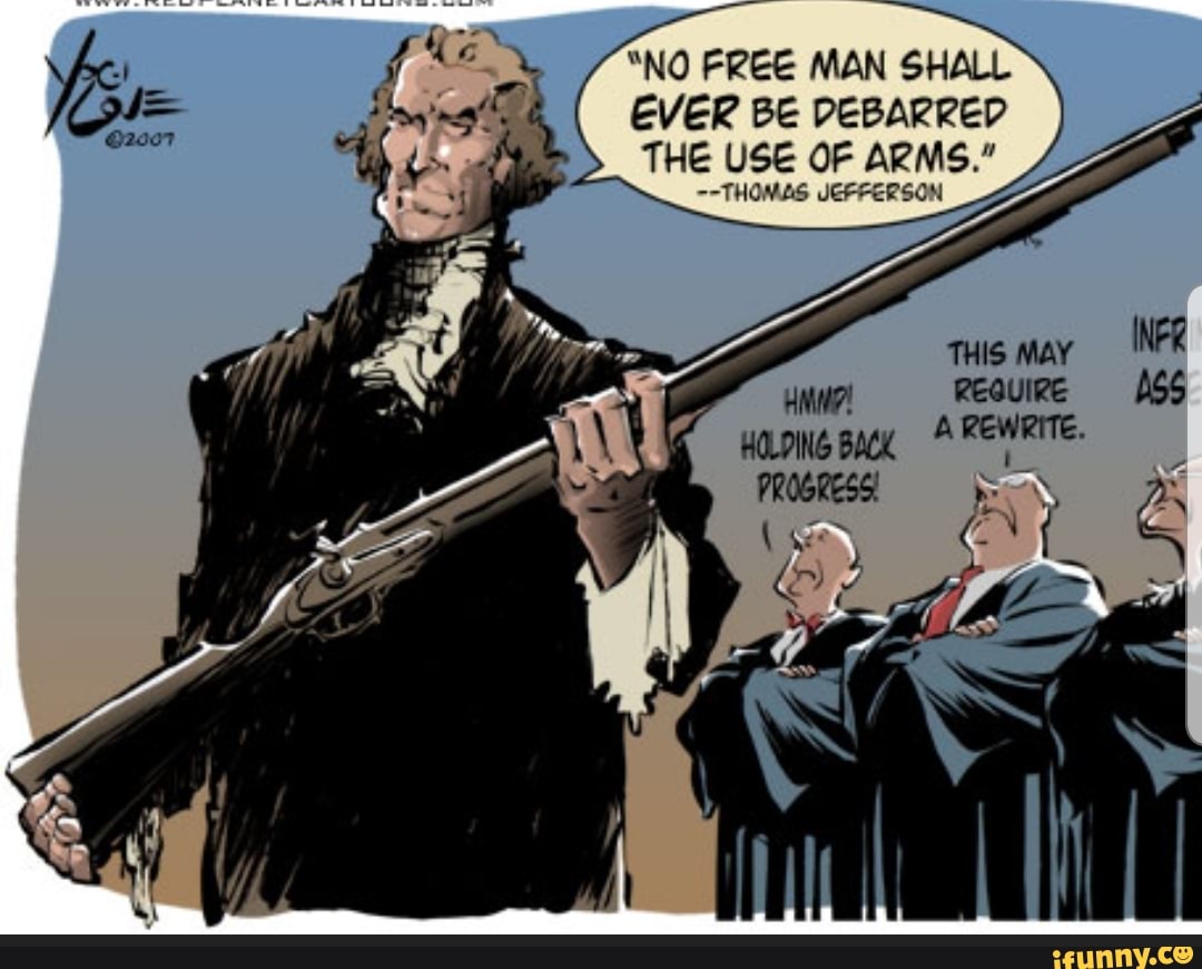 "NO FREE MAN SHALL EVER Be DEBARRED THE USE OF ARMS." THOMAS JEFFERSON ...