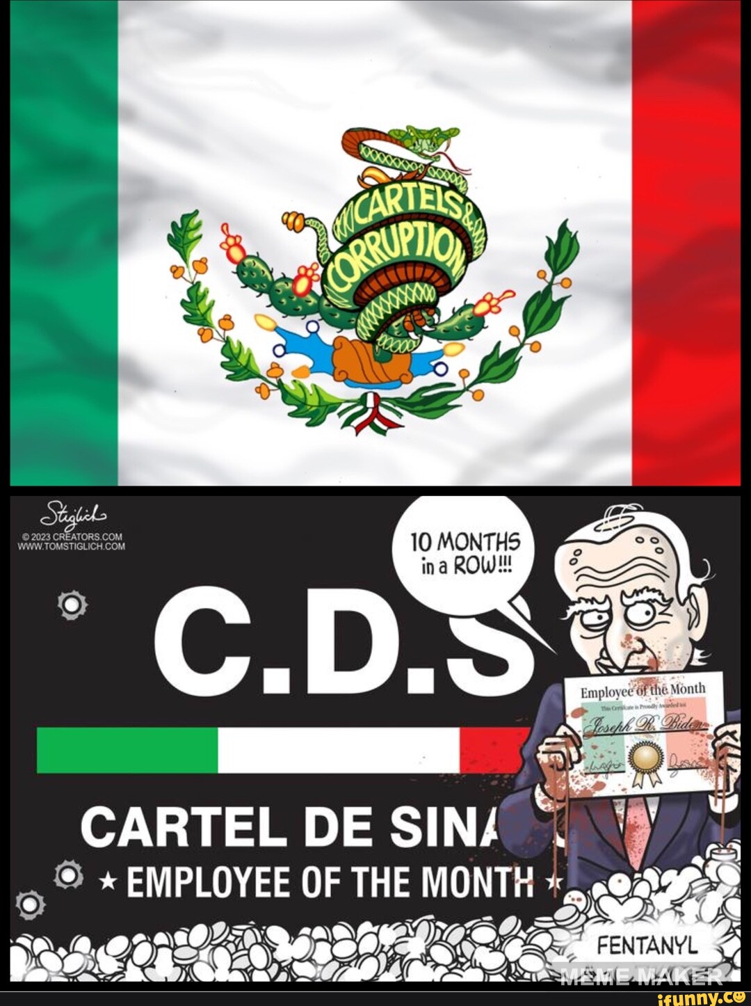 10 MONTHS ina ROW! CARTEL DE SINK * EMPLOYEE OF THE MONTH we re - iFunny