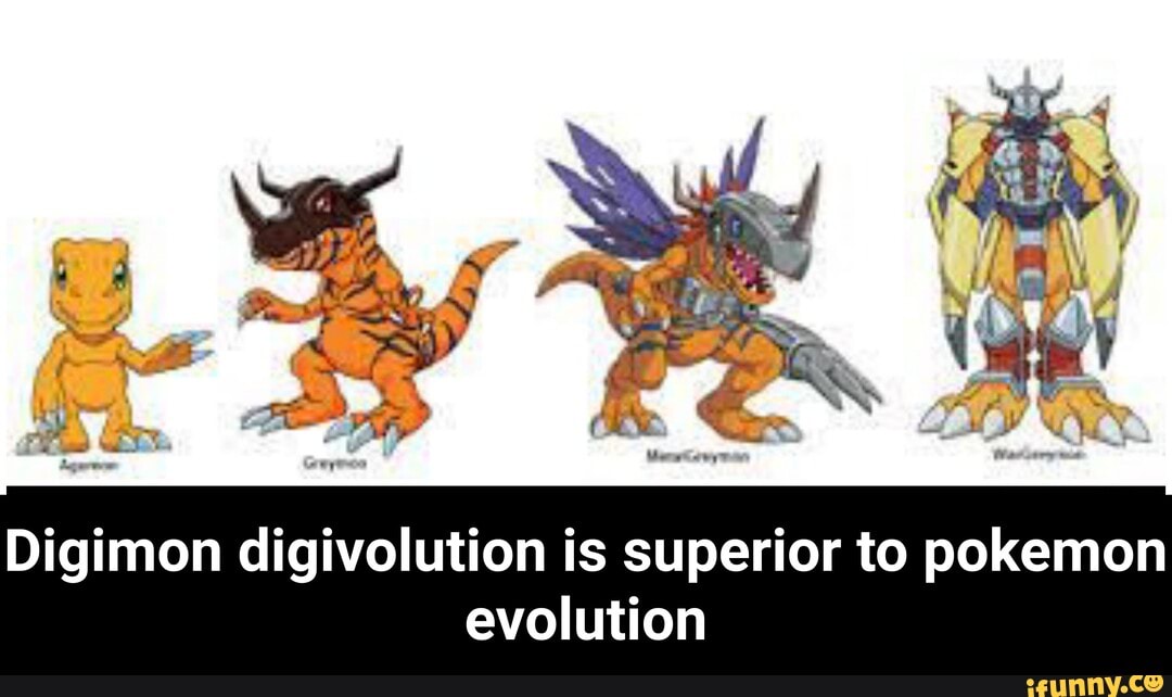 SN Digimon digivolution is superior to pokemon evolution - Digimon ...