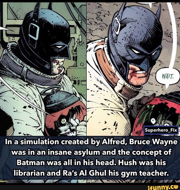 Superhero _Fix In a simulation created by Alfred, Bruce Wayne was in an ...
