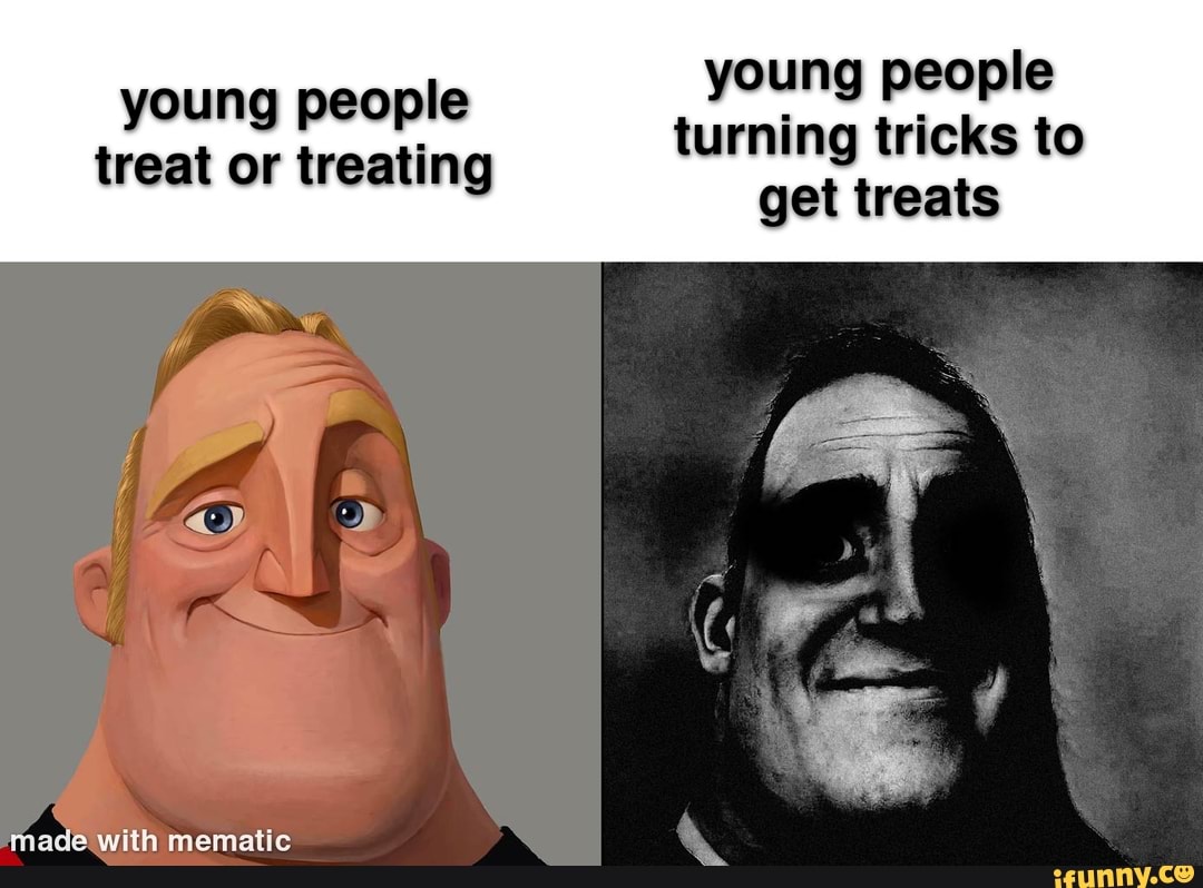 Young people turning tricks to get treats young people treat or ...