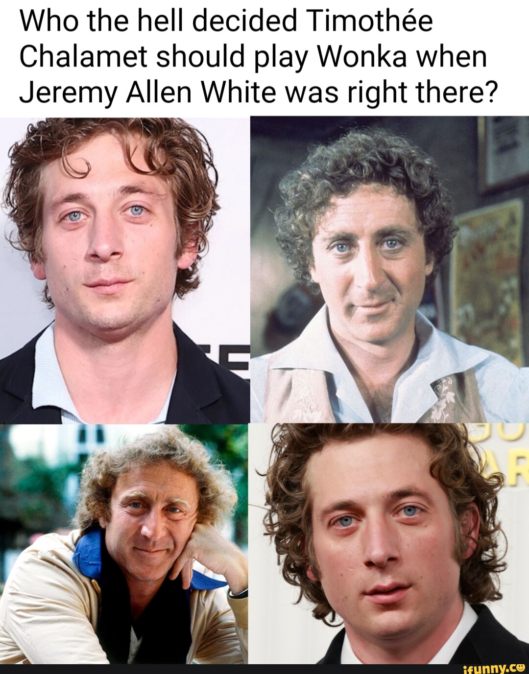 Who the hell decided Timothe Chalamet should play Wonka when Jeremy ...