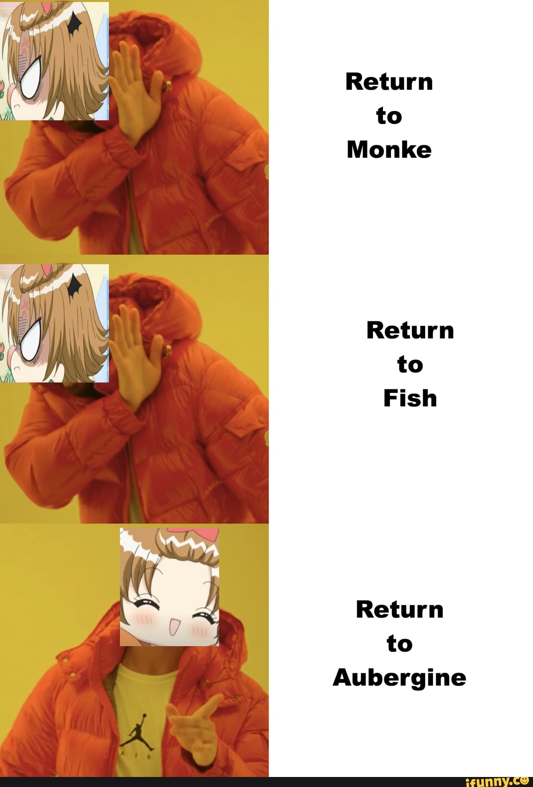 Return to Monke Return to Fish Return to Aubergine - iFunny