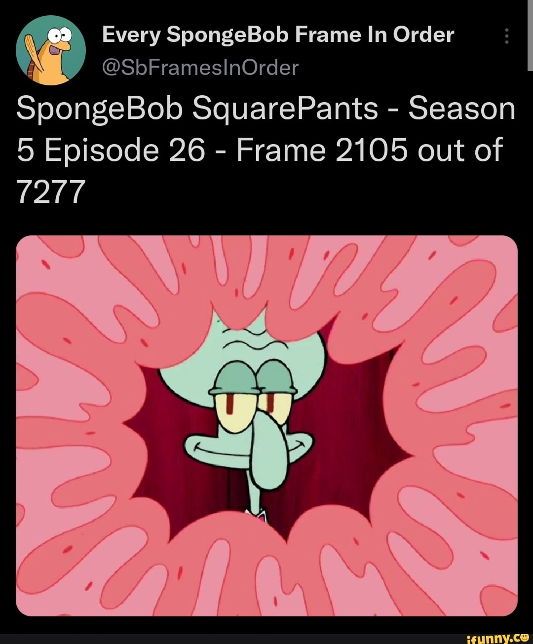 Every SpongeBob Frame In Order @SbFramesIInOrder SpongeBob SquarePants ...