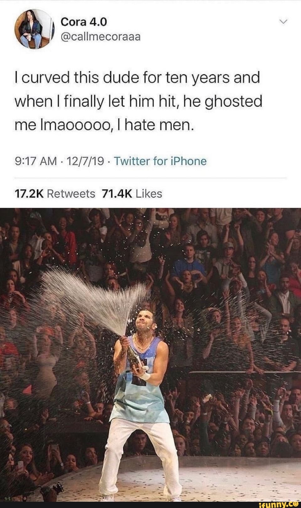 I curved this dude for ten years and when I finally let him hit, he ...