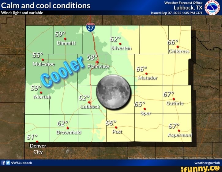 Feather Forecast Office Calm and cool conditions Lubbock, TX Winds ...
