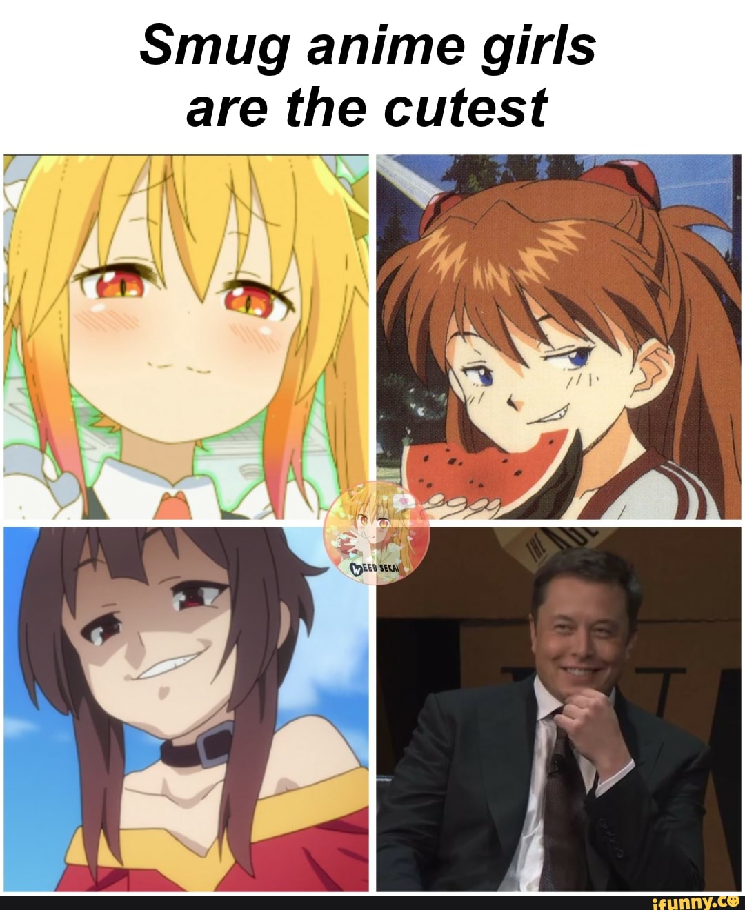 Smug anime girls are the cutest - iFunny