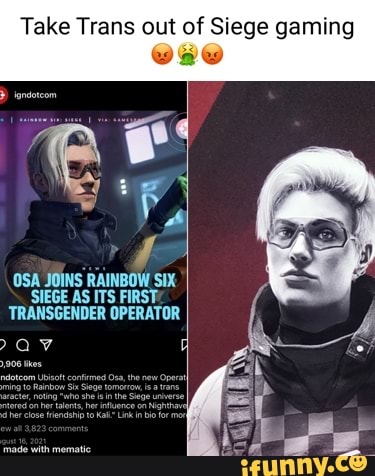 Trans operator is op. So they’re trying to force us to play as him ...