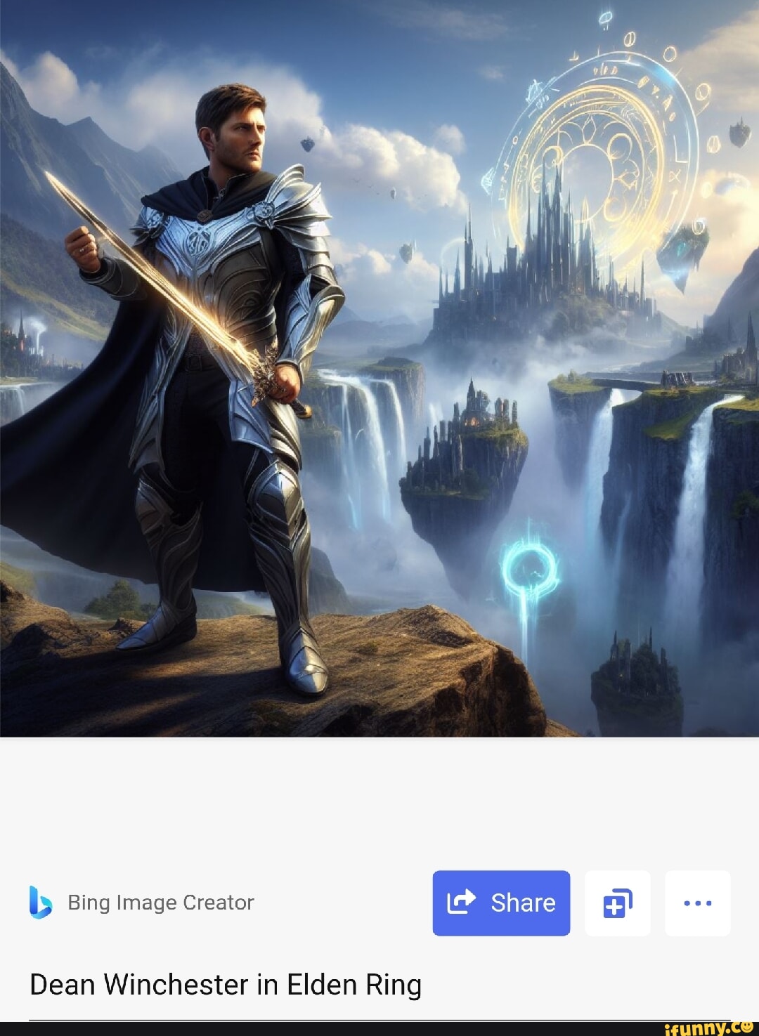 Share Bing Image Creator Dean Winchester in Elden Ring - iFunny