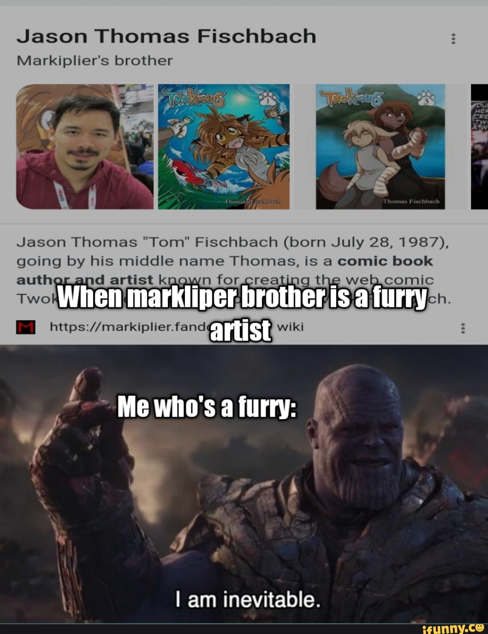 Jason Thomas Fischbach Markiplier's brother Jason Thomas "Tom ...