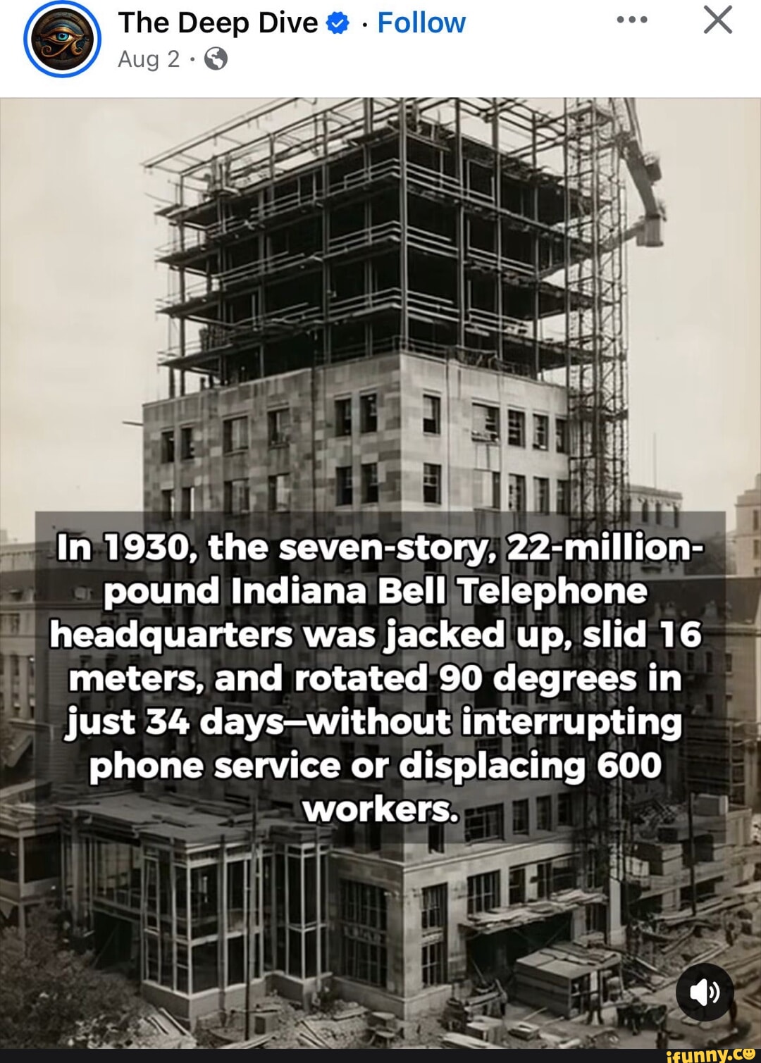 The Deep Dive @ - Follow Aug 2-@ In 1930, the seven-story, 22-million ...