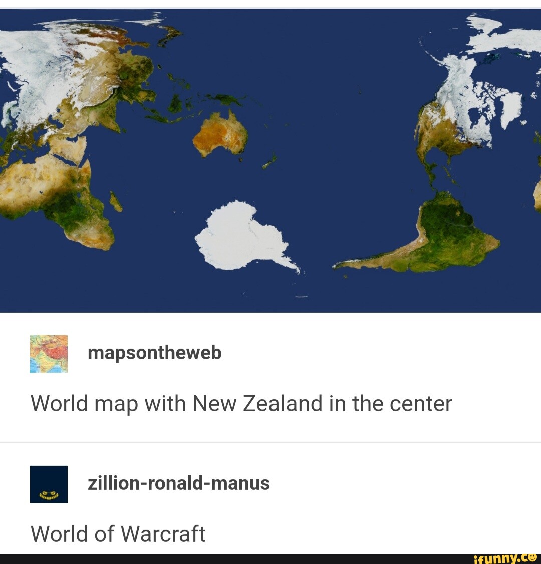 Mapsontheweb World map with New Zealand in the center I zillion-ronald ...