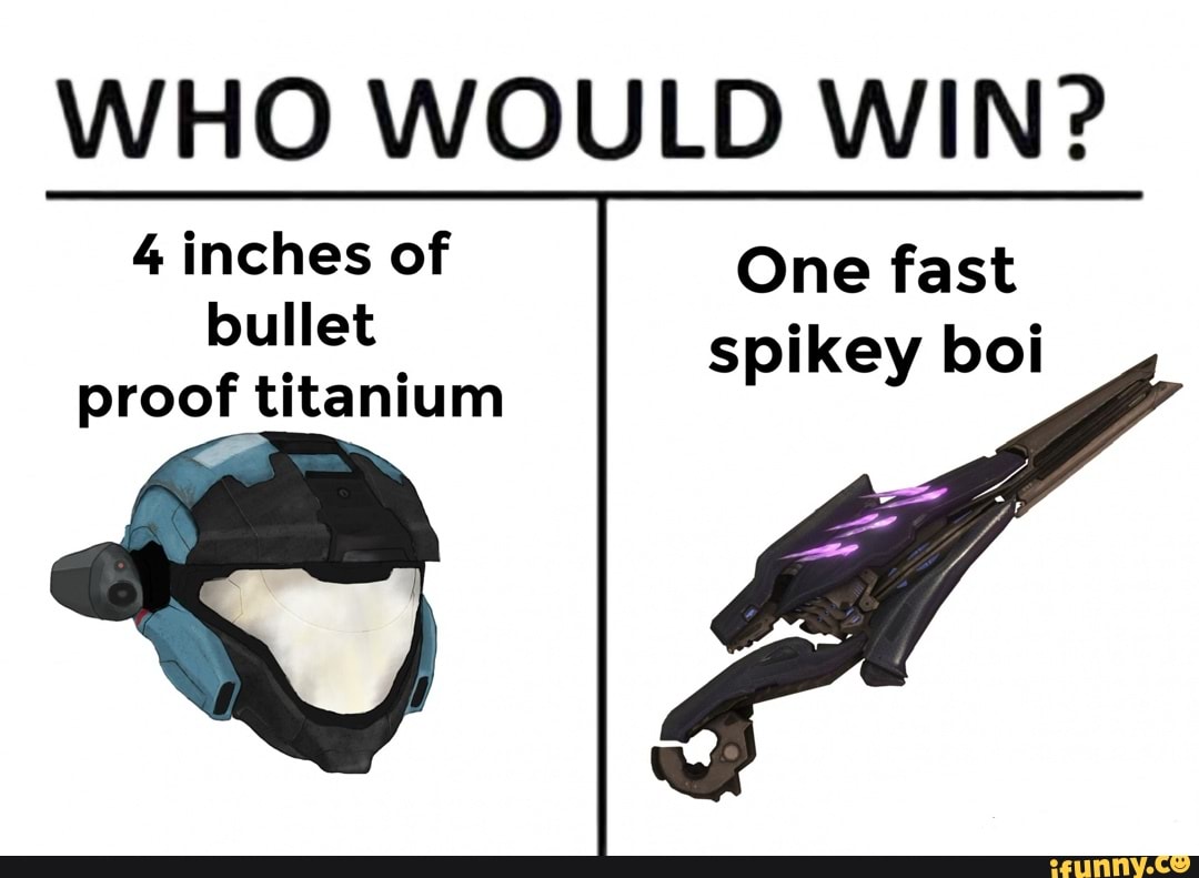 WHO WOULD WIN? 4 inches of One fast bullet i i spikey boi proof ...