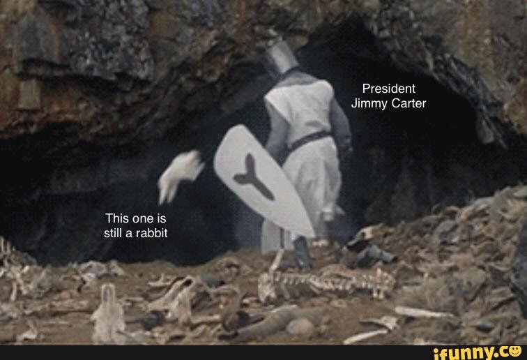Rig President Jimmy Carter This one is still a rabbit - iFunny