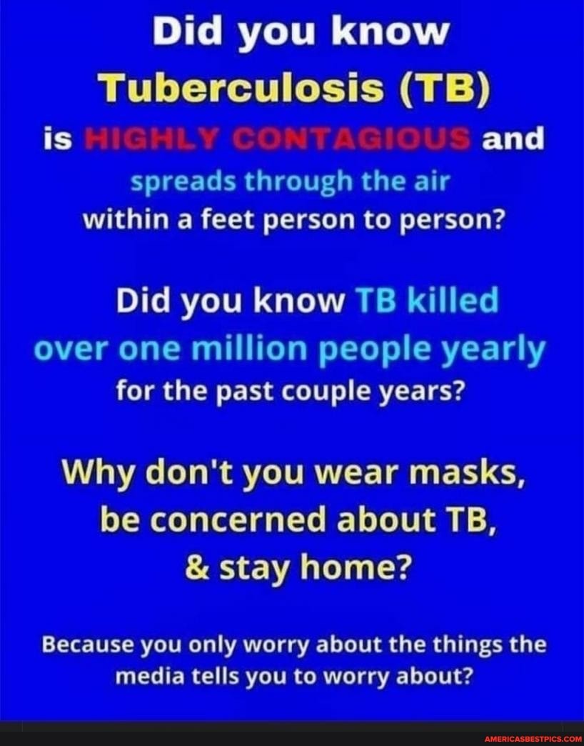 Did you know Tuberculosis (TB) is and spreads through the air within a ...