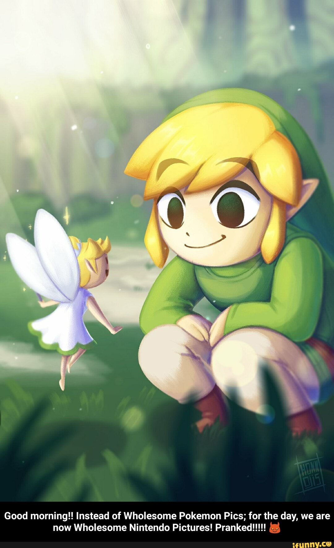 Good morning!! Instead of Wholesome Pokemon Pics; for the day, we are ...