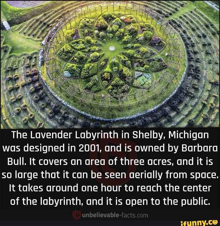 The Lavender Labyrinth in Shelby, Michigan was designed in 2001, and is ...