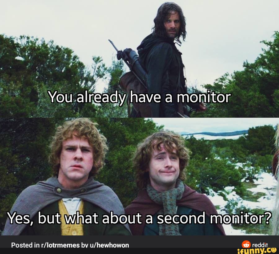 You already have a monitor Yes, but what about a second monitor? Posted ...