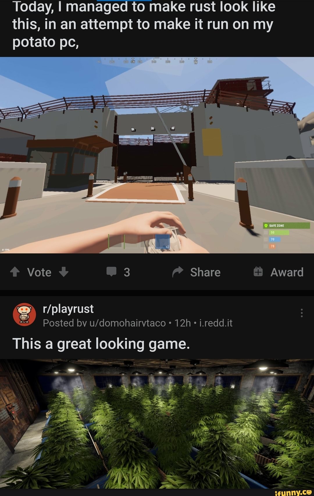 Today, I managed to make rust look like this, in an attempt to make it ...