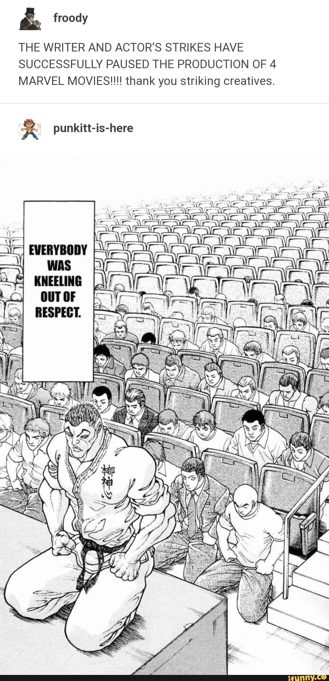 Froody THE WRITER AND ACTOR'S STRIKES HAVE SUCCESSFULLY PAUSED THE ...