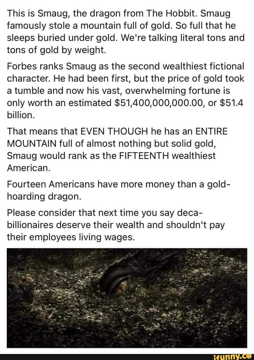 Dragon Sickness - This is Smaug, the dragon from The Hobbit. Smaug ...