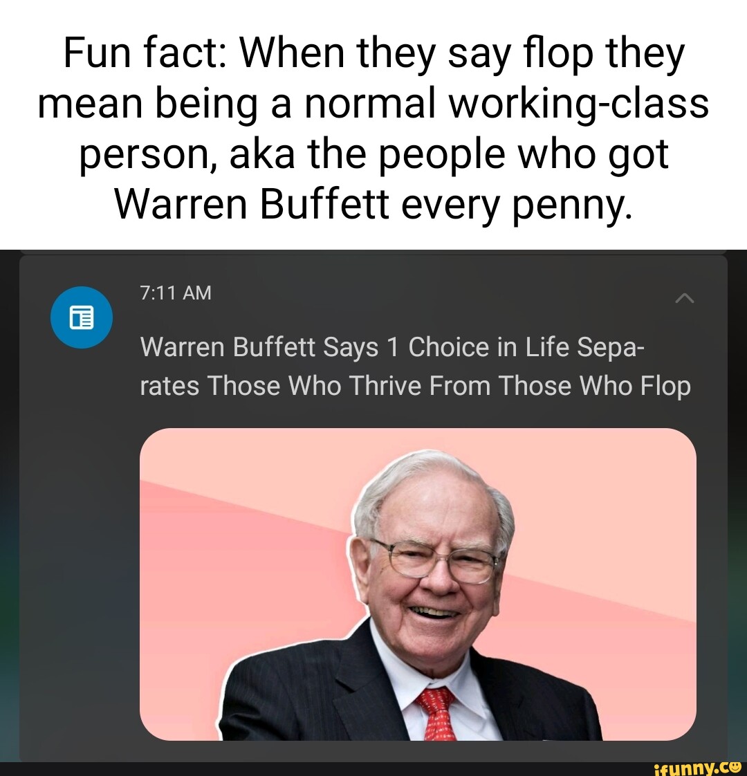 Fun fact: When they say flop they mean being a normal working-class ...