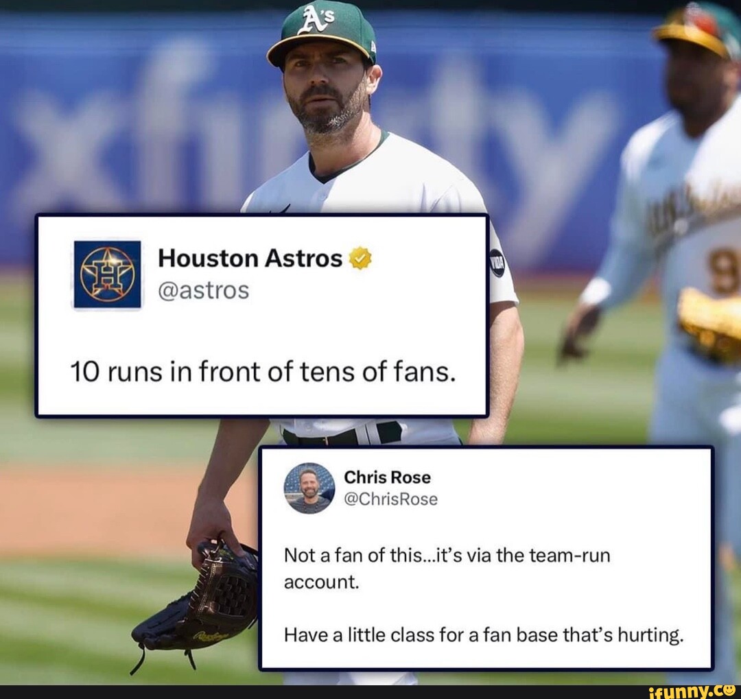 Houston Astros @astros 10 runs in front of tens of fans. \ Chris Rose ...