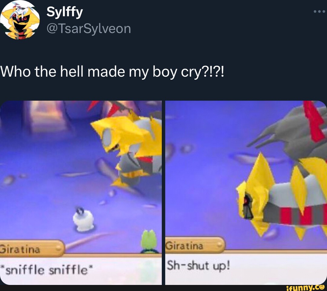 @TsarSylveon Who the hell made my boy cry?!?! ratine "sniffle sniffle ...