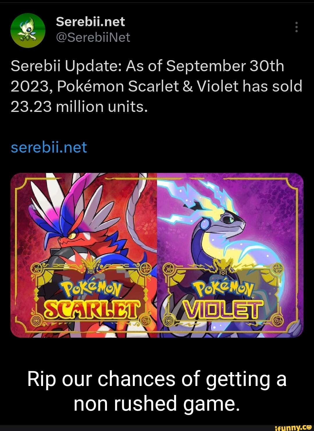 Serebii.net & @SerebiiNet Serebii Update: As of September 30th 2023 ...