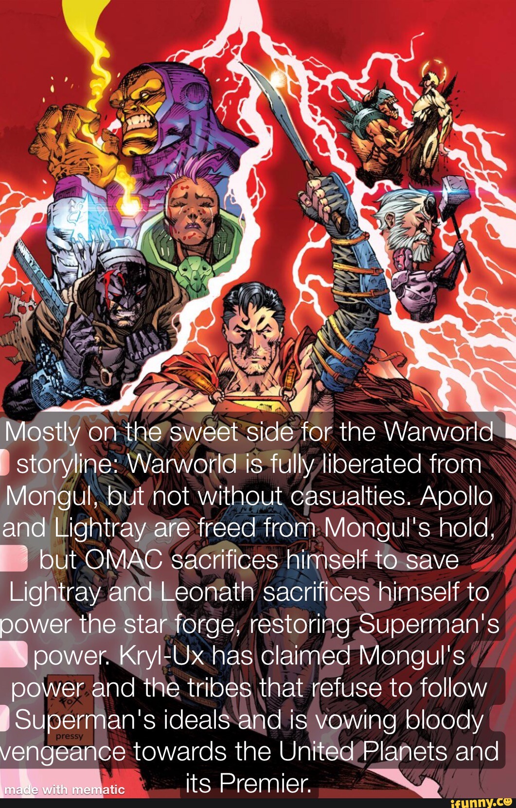 Mostly on the sweet side for the Warworld storyline: Warworld is fully ...
