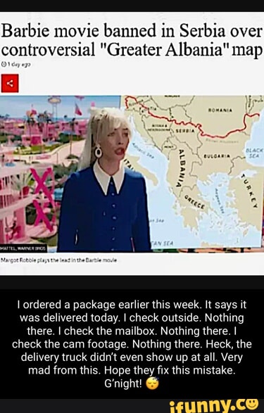 Barbie movie banned in Serbia over controversial "Greater Albania" map ...