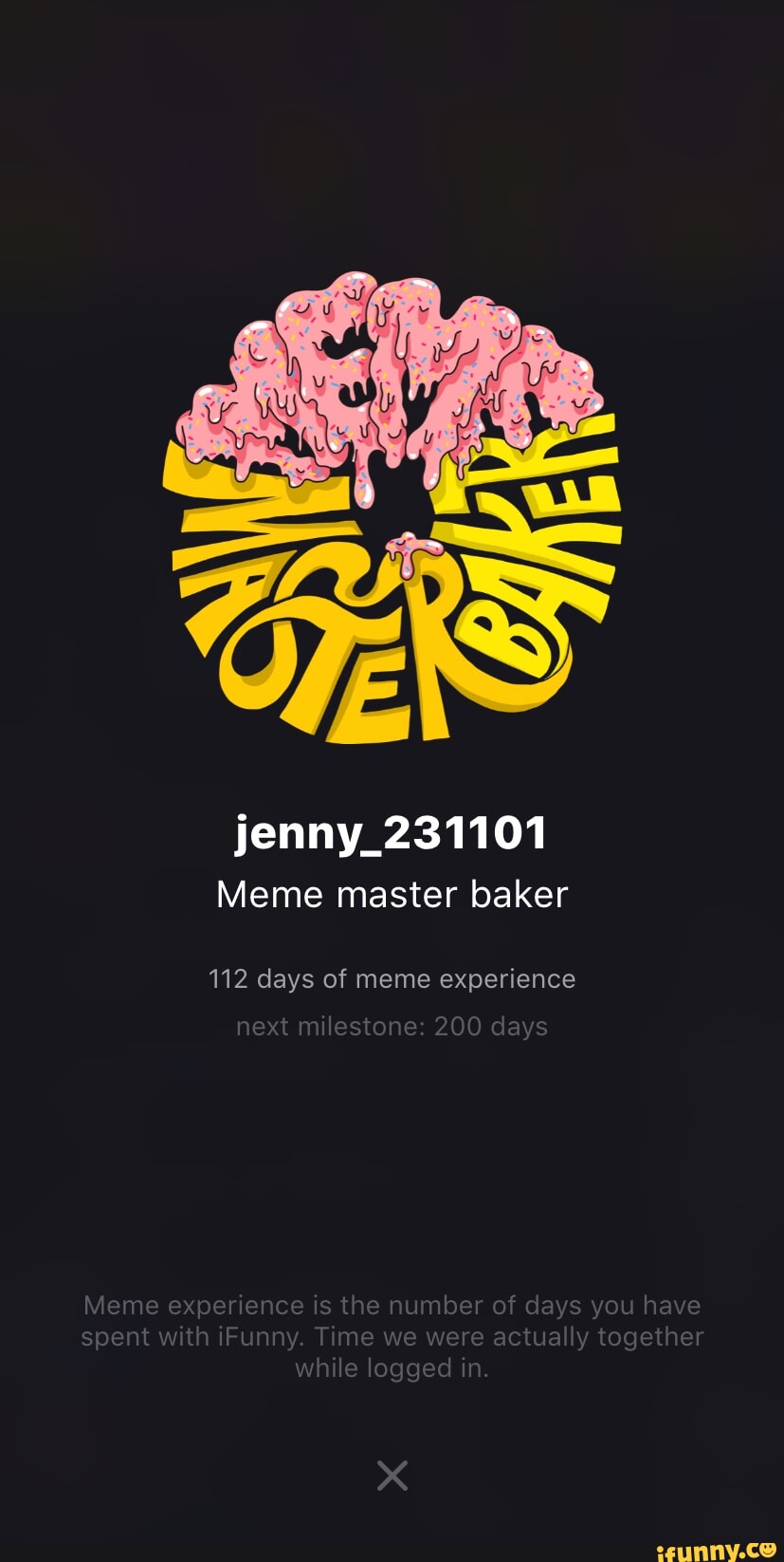 Jenny_231101 Meme master baker 112 days of meme experience next ...