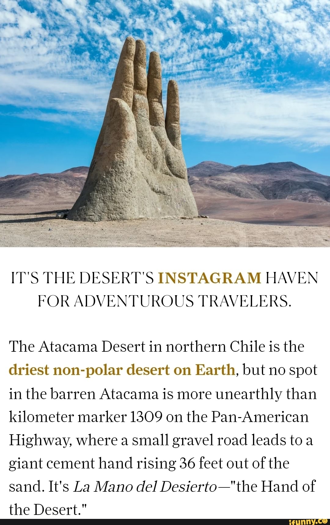 Atacama memes. Best Collection of funny Atacama pictures on iFunny