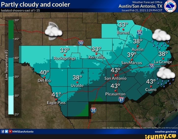 Antonio, TX Isolated showers east of I-35 Issued Feb 21,2021 PM CST ...