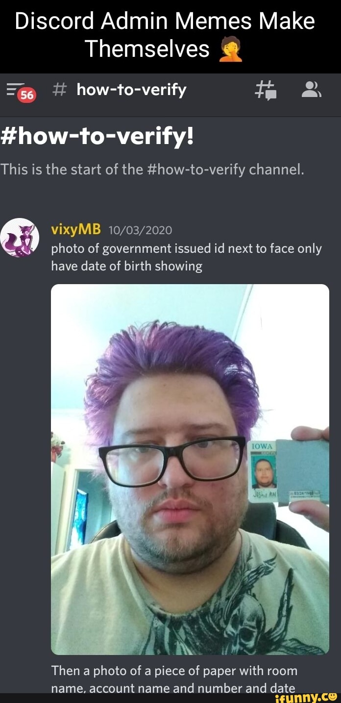 Discord Admin Memes Make te Themselves #how-to-verify! This is the ...