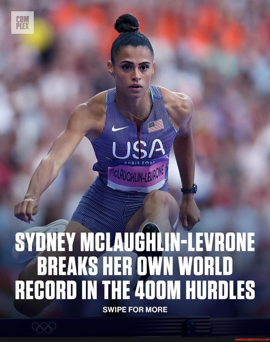 SYDNEY MCLAUGHLIN-LEVRONE BREAKS HER WORLD RECORD RUNNING 50.37 🐐🥇 ...