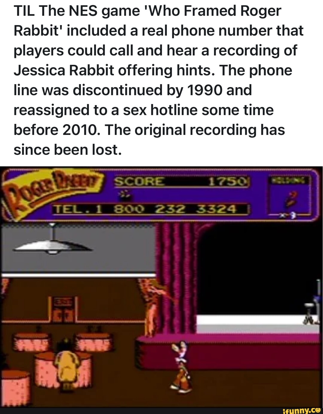 Who Framed Roger Rabbit Nes Phone Number - Infoupdate.org