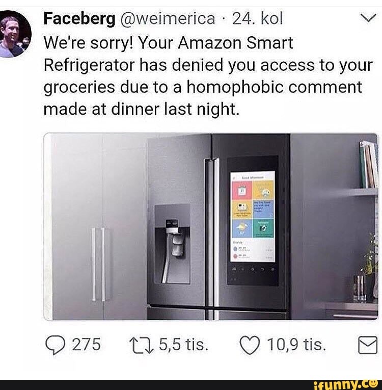 Faceberg @weimerica - 24. kol V & We're sorry! Your Amazon Smart ...