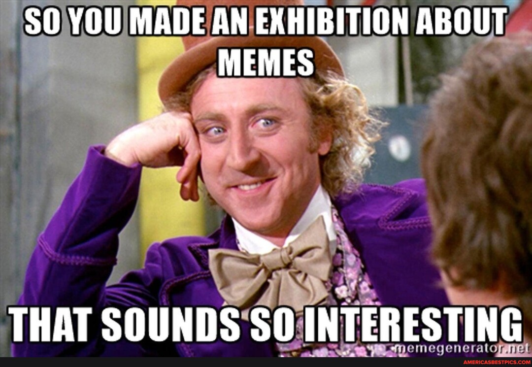 SO YOU MADE AN EXHIBITION ABOUT MEMES THAT SOUNDS SO INTERESTING ...