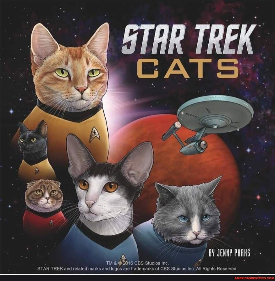 Star Trek Cats by an American comics artist and scientific illustrator ...